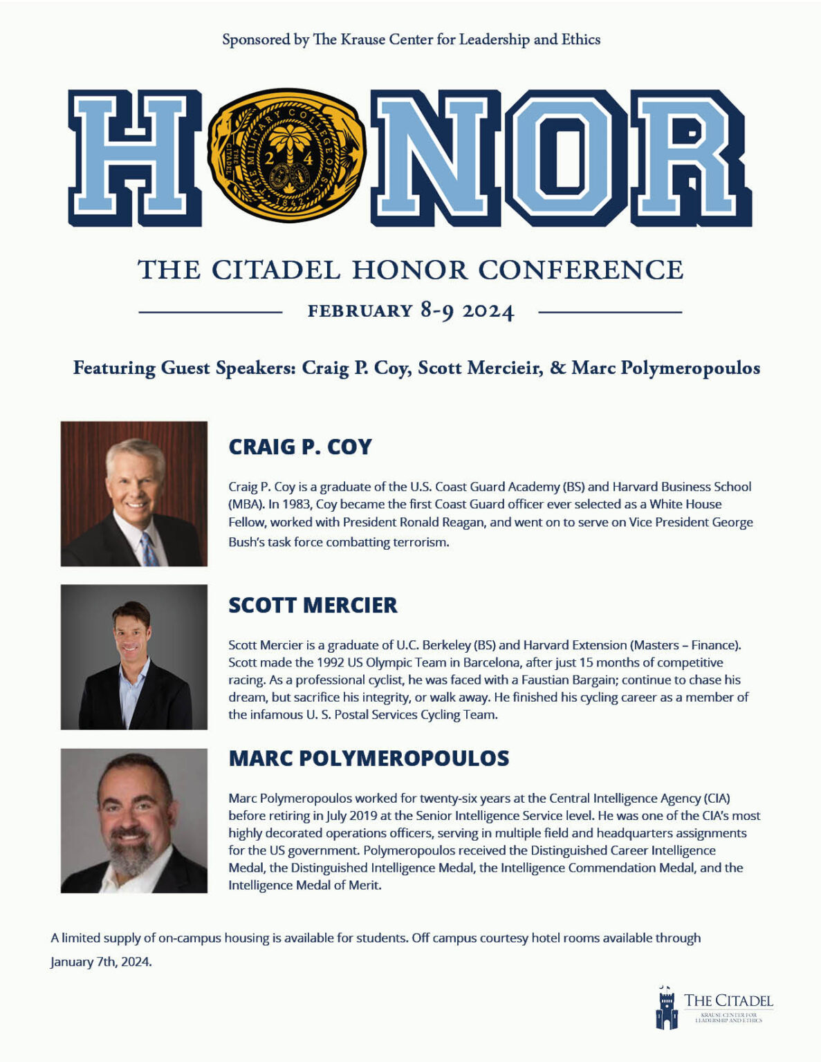 The Citadel Honor Conference | Krause Center for Leadership and Ethics ...